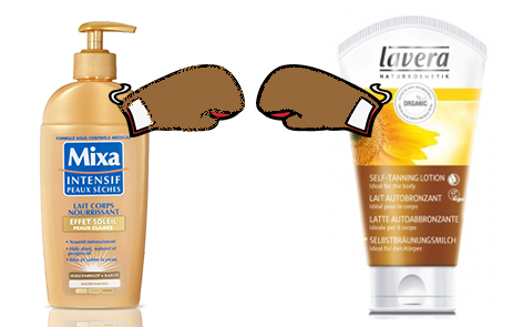 Quel est le meilleur autobronzant ? : Mixa VS Lavera sur le ring ...